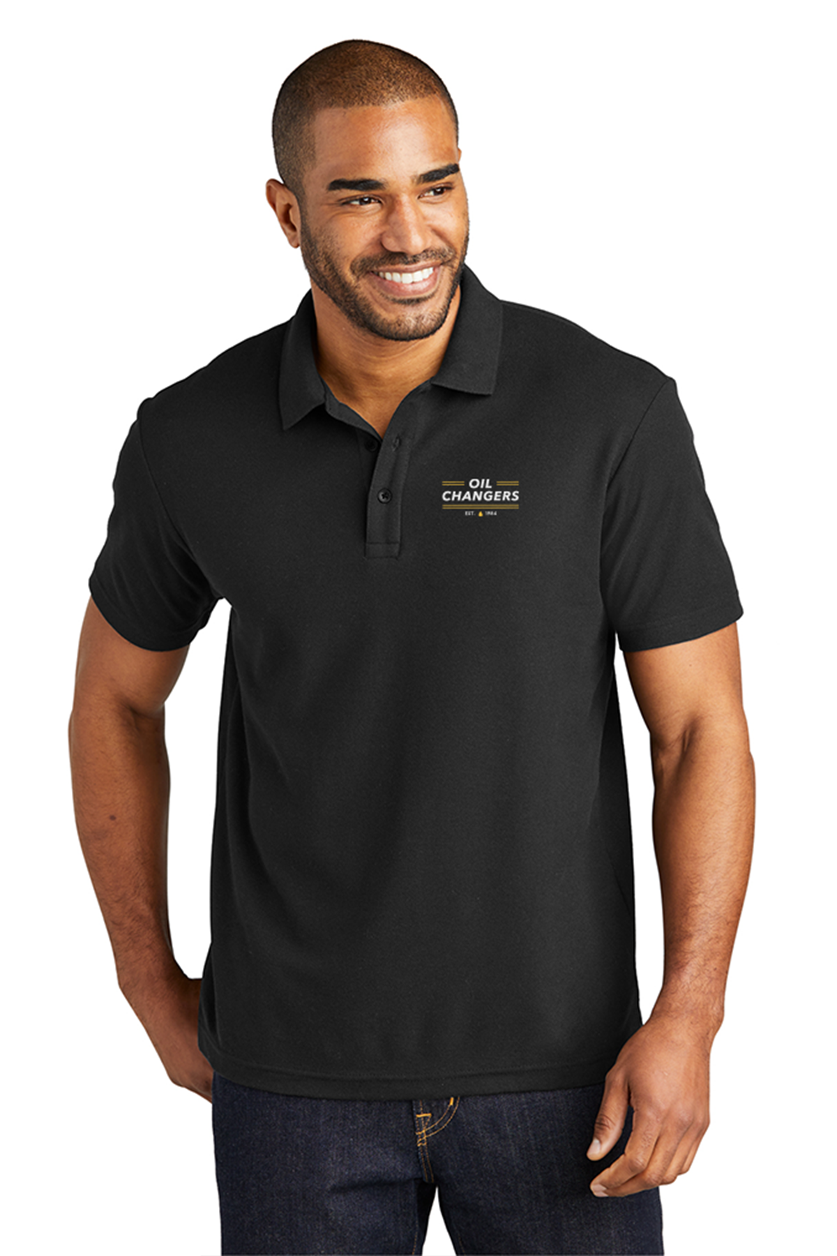 Men's Cotton Blend Pique Polo – Oil Changers